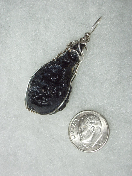 Tektite Pendant Wire Wrapped .925 Sterling Silver – Jemel